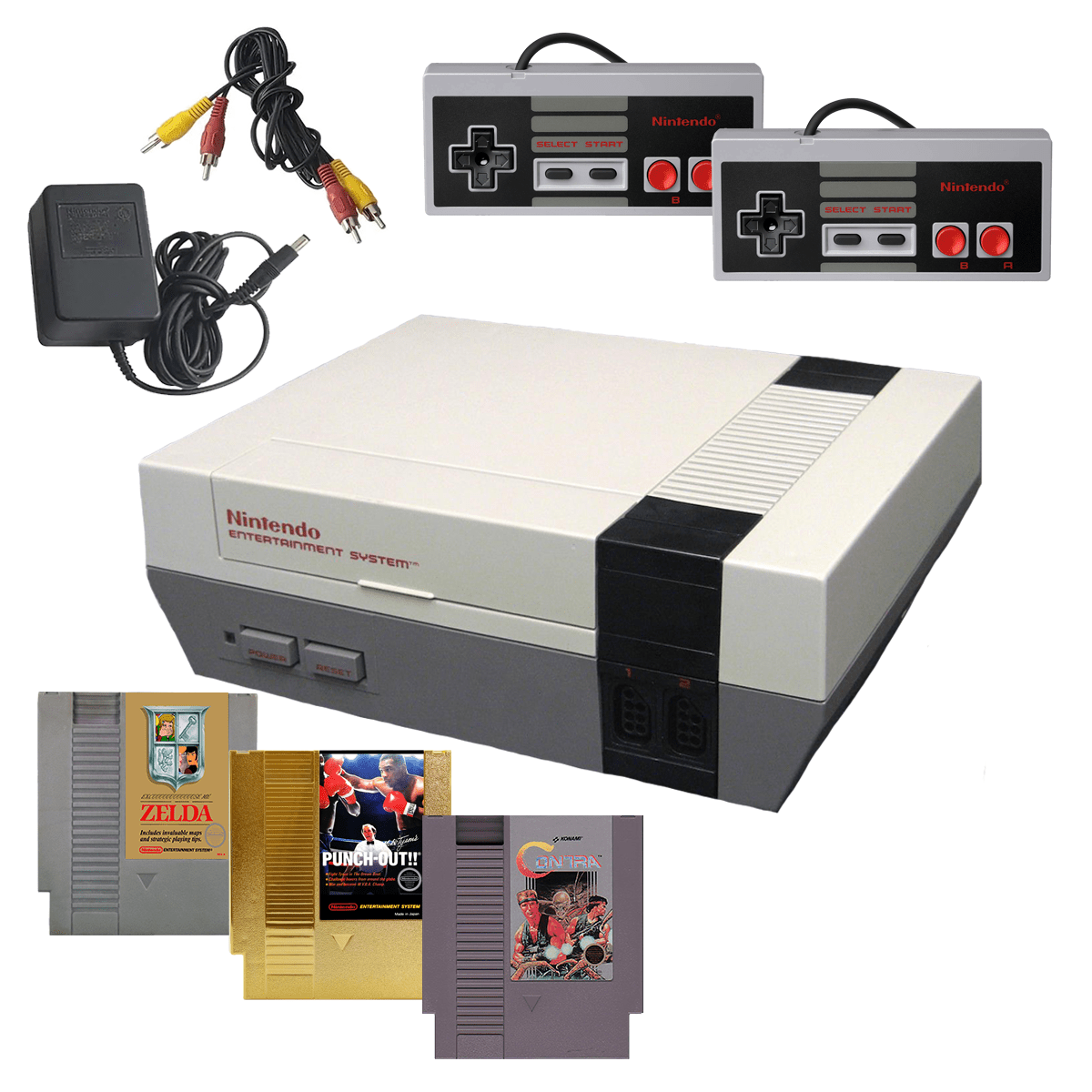 NES Console – Contra,Mike Tyson’s & The Legend of Zelda Bundle (Retro ...