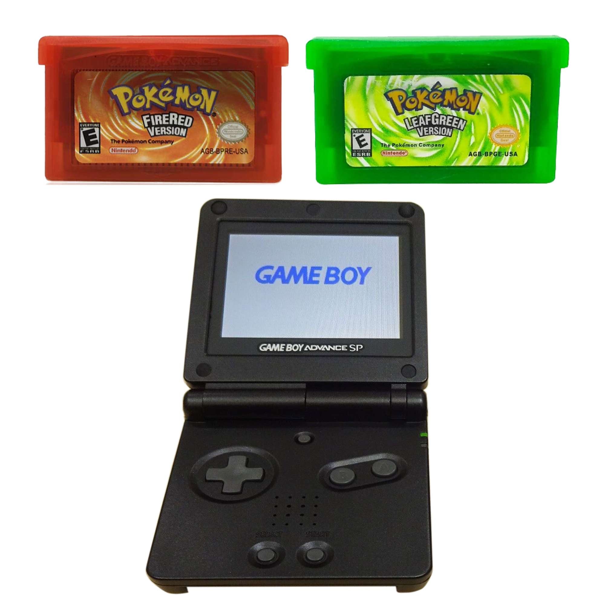 Nintendo Gameboy Advance SP Console: Pokémon Bundle 2 - Black (Retro ...