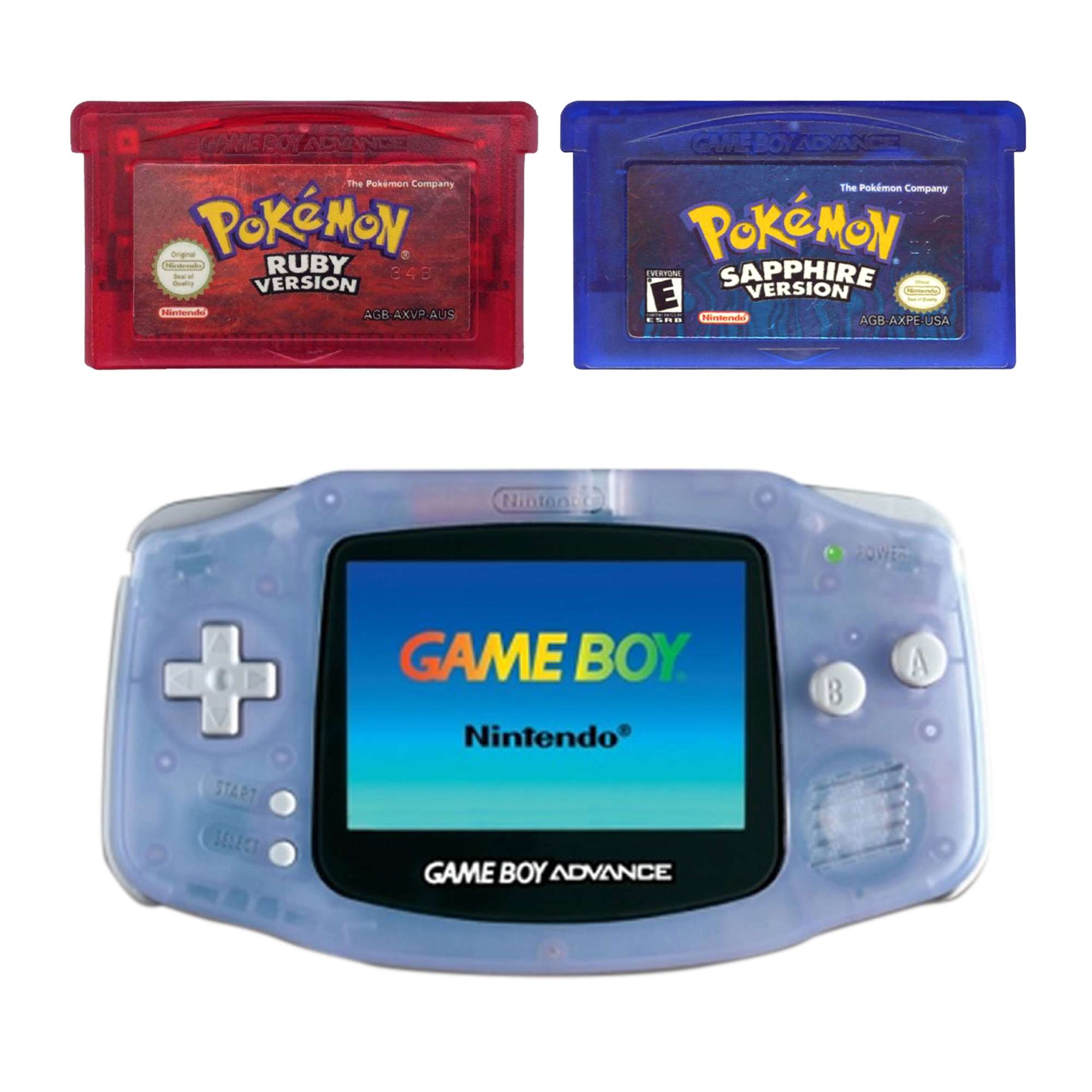 Nintendo Gameboy Advance Console: Pokémon Bundle - Clear Pink (Retro ...