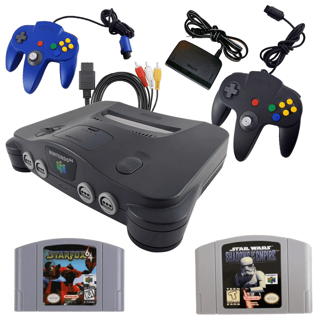 Nintendo 64 (N64) Console: Stars Bundle (Retro Fam) - RetroFam