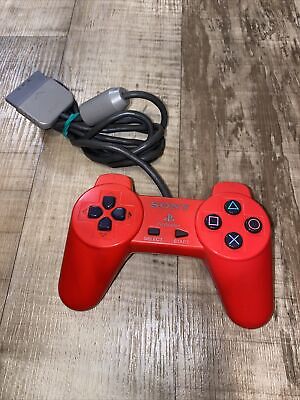 PS1 Original Red Analog Controller (Retro Fam) - RetroFam